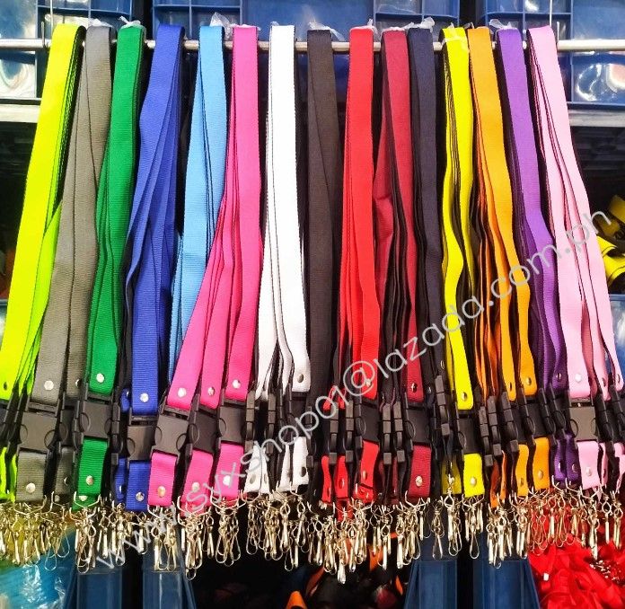1" ID LACE MAKAPAL PLAIN "S" HOOK Lanyard Office and School Equipment ...