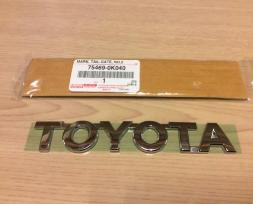 ส่งฟรี ตราฝาท้าย โลโก้ Toyota vigo โตโยต้า วีโก้ ปี 2005-2014 (75469 ...