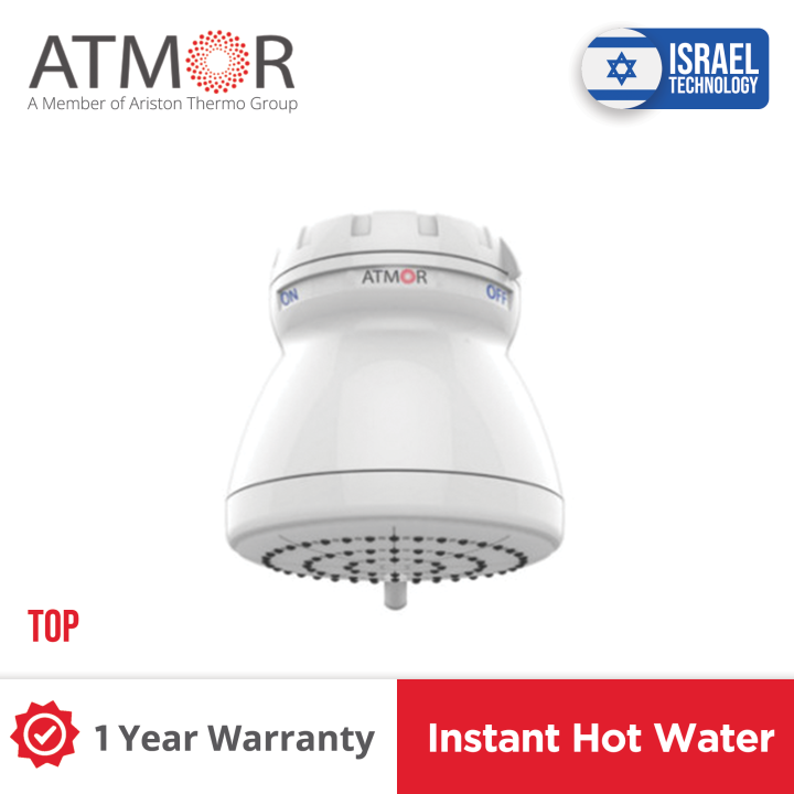 Atmor Top 2kW Shower Heater, Builtin Shower Head, Pressure Switch ...