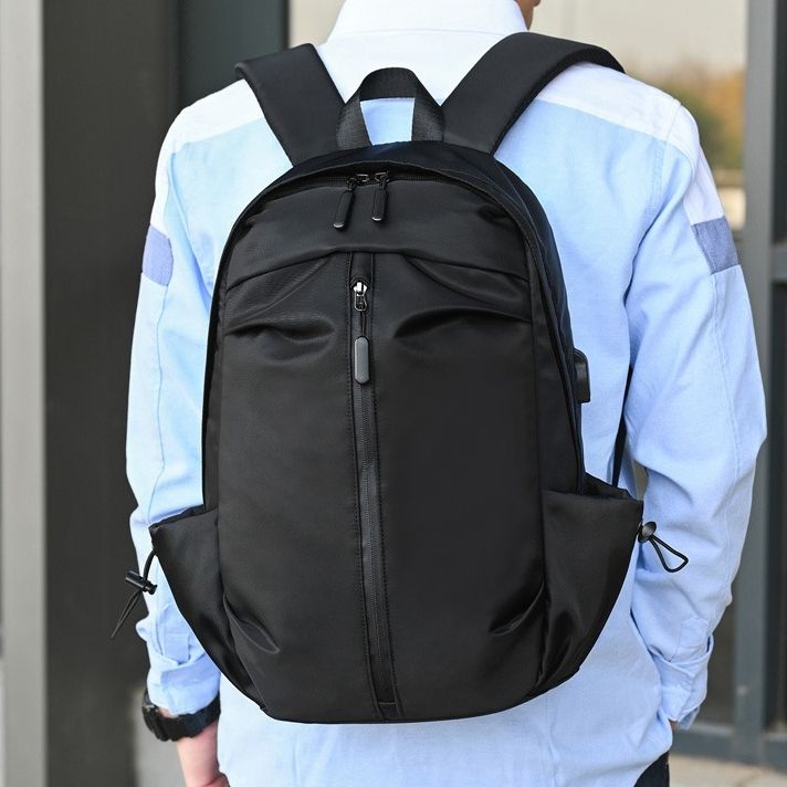 TAS RANSEL PRIA ANTI AIR HITAM BACKPACK BESAR ADA SLOT LAPTOP FERNANDEZ ...