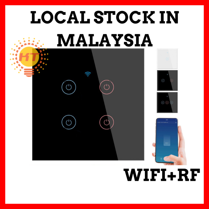 Smart life app WiFi + 433MHZ Touch Switch Neutral & No Neutral 2 in 1 ...