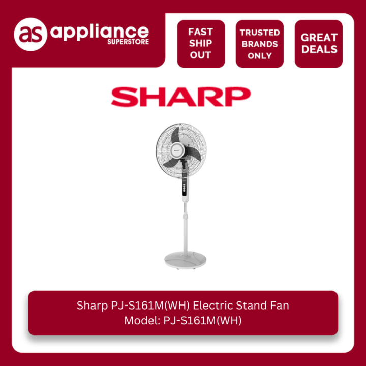 Sharp PJ-S161M(WH) Electric Stand Fan | Lazada PH