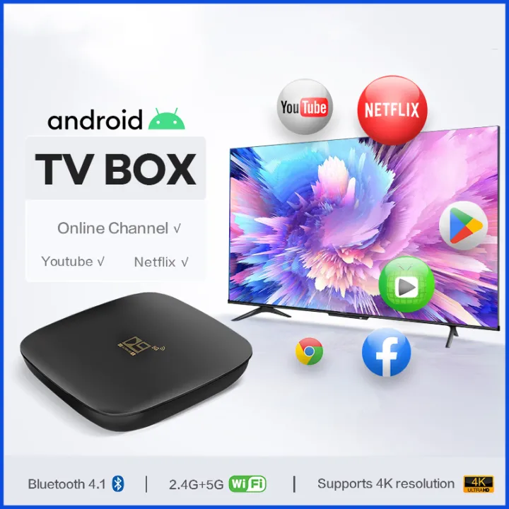 Android TV Box 4K Android smart TV Box 5G 2.4GHz wifi Quad Core HDMI ...