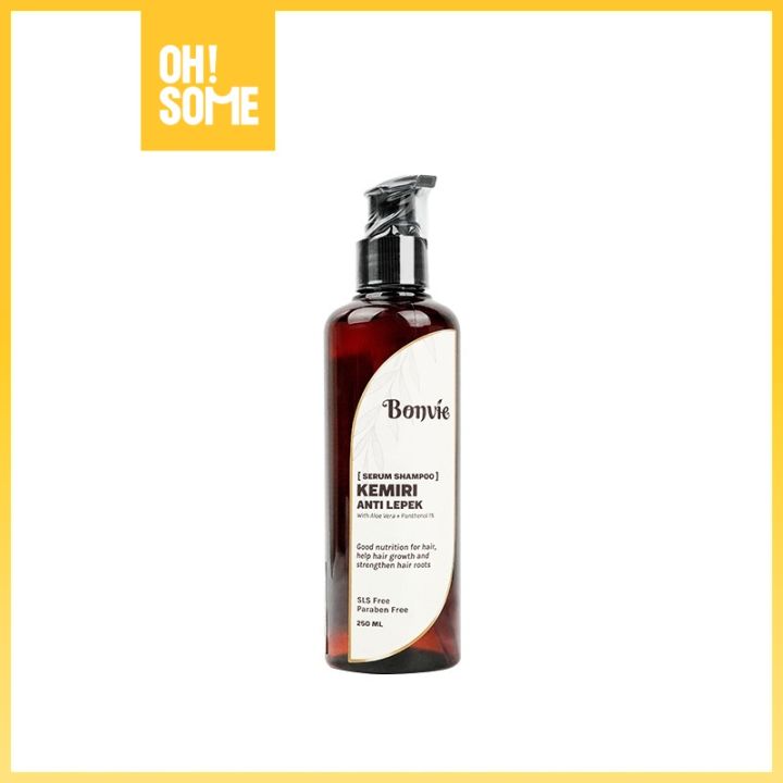 OHSOME BONVIE HAIR CARE SERUM SHAMPOO ANTI LEPEK KEMIRI 250ml | Lazada ...