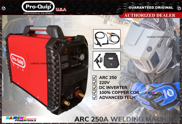 PROQUIP USA ARC 250A WELDING MACHINE INVERTER PORTABLE | Lazada PH
