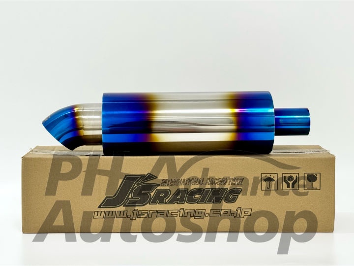 JS Racing Muffler Triple Burnt Free Flow CAN High Quality | Lazada PH