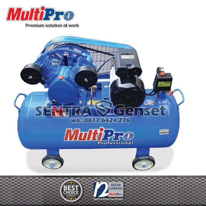 Kompresor multipro 2 hp tipe vanbelt. Multipto VBC 100/100. Listrik ...