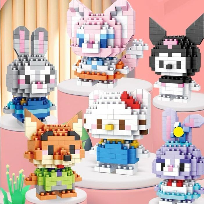 [TM55] Mainan Mini Brick Karakter / Balok Susun Mini / Building Box ...