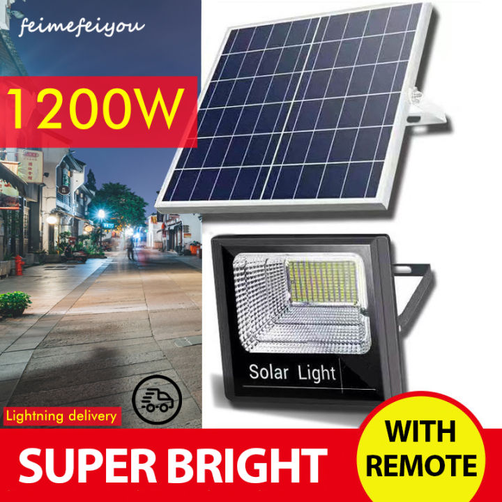 【READY STOCK】1500W Lampu solar light outdoor lighting spotlight IP67 ...