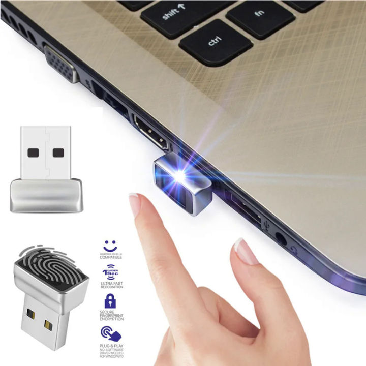 USB Fingerprint Key Reader FIDO U2F Biometric Fingerprint Scanner ...