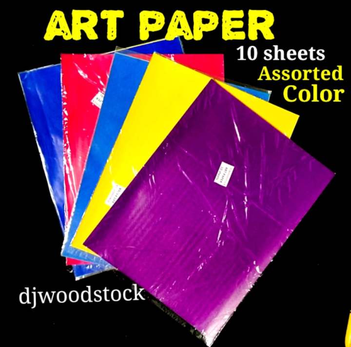 ART PAPER, ASSORTED COLOR, 10 sheets per pack | Lazada PH