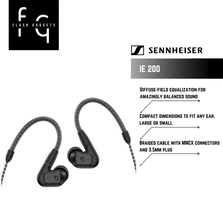 Sennheiser IE 200 In-Ear Earphone I 1 Year Sennheiser Warranty | Lazada