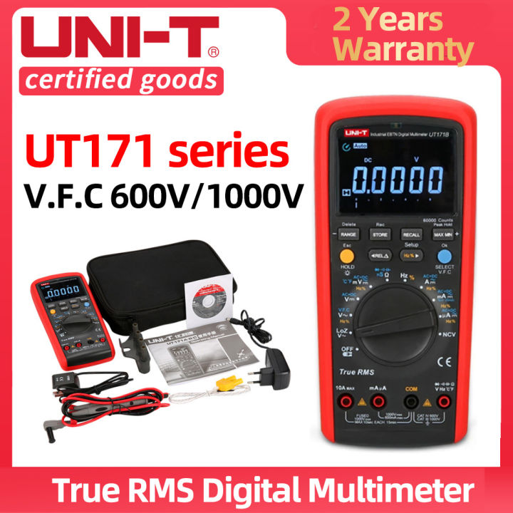 【100% original】UNI-T UT171A UT171B UT171C Industrial True RMS Digital ...