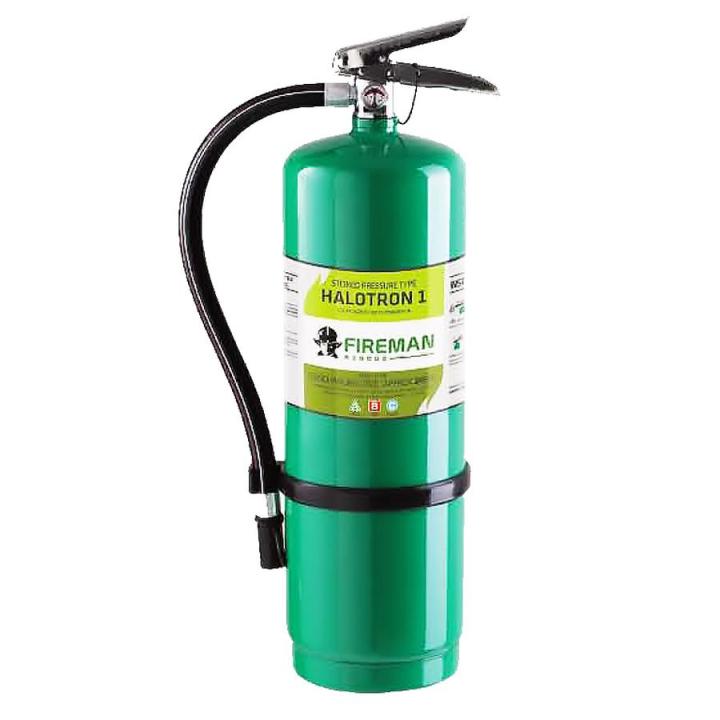 อุปกรณ์ดับเพลิง ชนิด Halotron ขนาด 15 ปอนด์ ยี่ห้อFIREMAN | Lazada.co.th