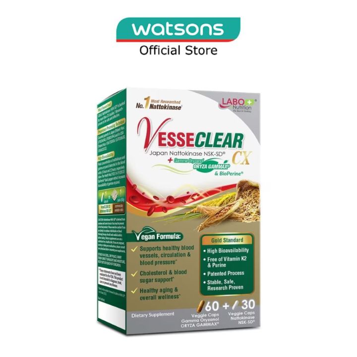 LABO NUTRITION VesseClear CX Dietary Supplement Veggie Capsule (For ...