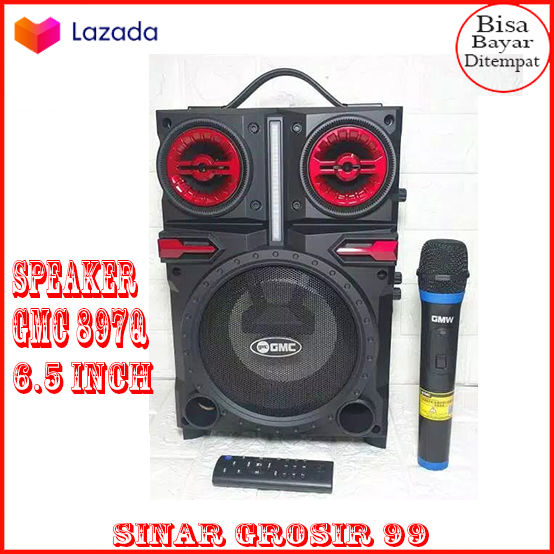 Speaker Portable GMC 897Q 6.5 Inch Bluetooth Karaoke Extra Bass Ori ...