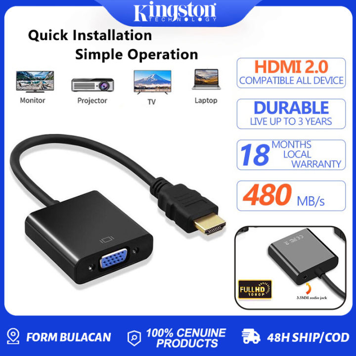 【Local Delivery】HDMI to VGA to wiring HDMI signal converted to VGA ...