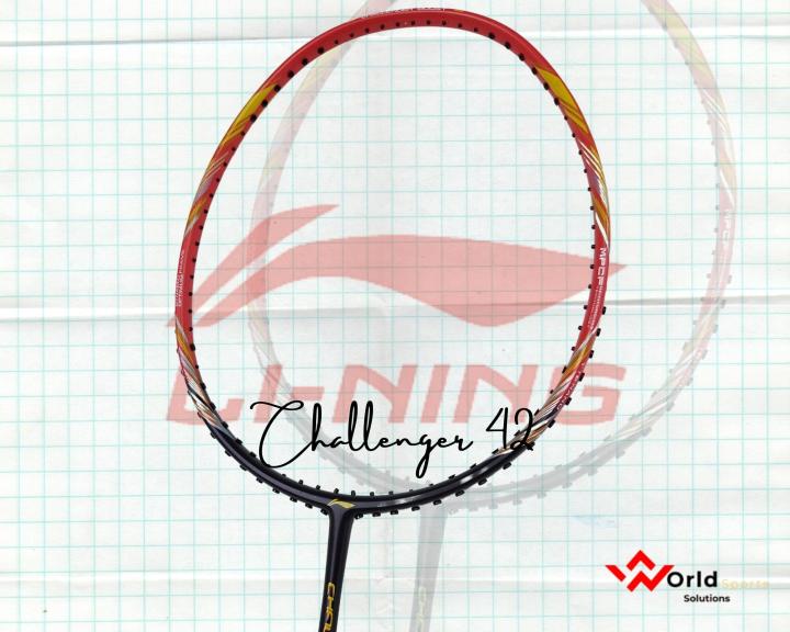 LI-NING CHALLENGER 42 BOOST (FOR SMASH) BLACK ORANGE (ORIGINAL)(Free ...