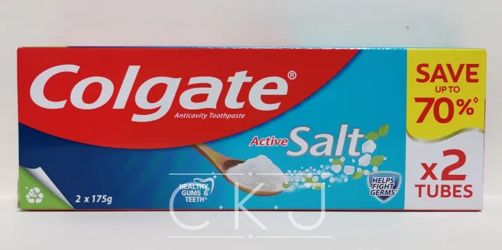 Colgate Active Salt Toothpaste 2 x 175g Twin Pack | Lazada PH