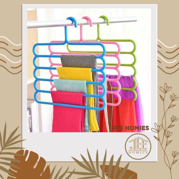 JEE Homies / 5 Layers Multi-Functional Pants Hangers Non-Slip Pants ...