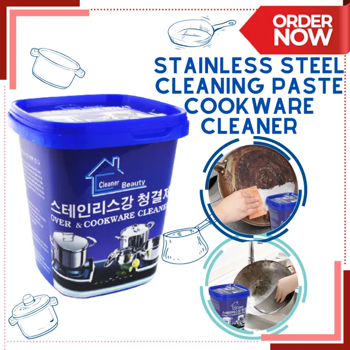 Multi-Purpose Stainless Steel Cleaning Paste Cookware Cleaner for Home ...