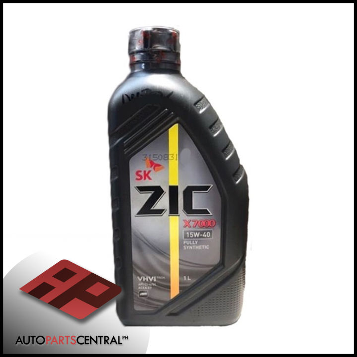 SK Zic Engine Oil X7000 15W-40 SM Fully Synthetic Liter | Lazada PH