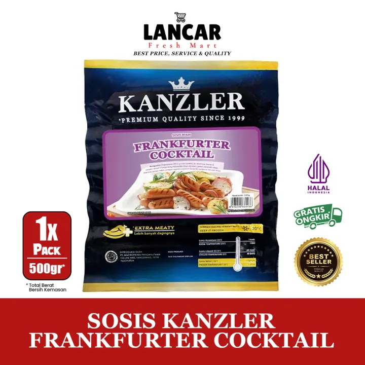 KANZLER FRANKFURTER COCKTAIL 500GR / KANZLER SOSIS AYAM 500GR | Lazada ...