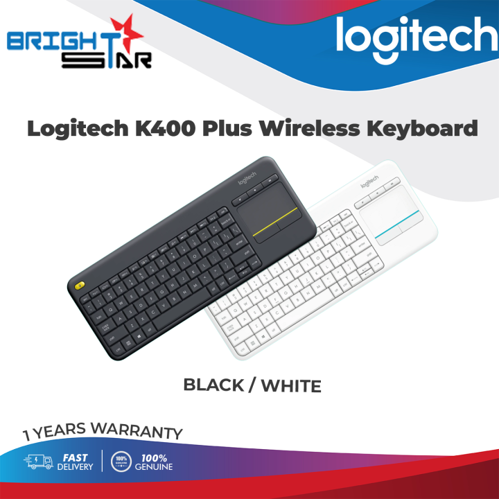 LOGITECH K400 Plus Wireless Touch Keyboard (Black, White) | Lazada LOGITECH K400 Plus Wireless Touch Keyboard (Black, White) | Lazada