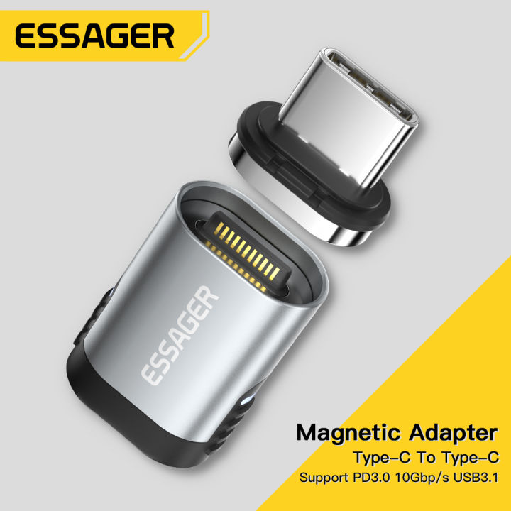 Essager Full Function Magnetic Suction Adapter 24Pin PD3.0 100W Data ...