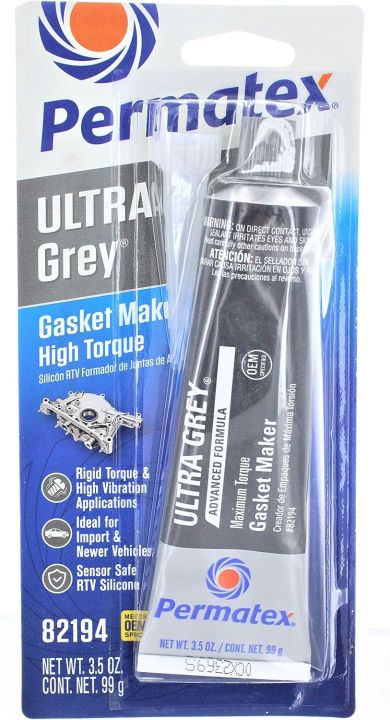 Permatex Ultra Grey Gasket Maker High Torque 82194 (99g) | Lazada PH
