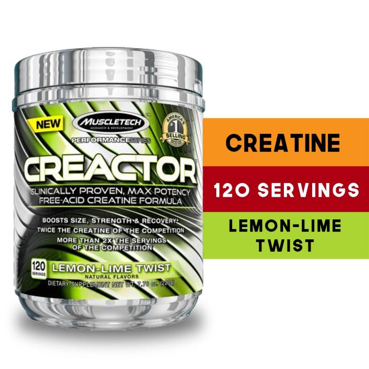 Muscletech Creactor Muscle and Power Building Creatine - 120 Servings ...