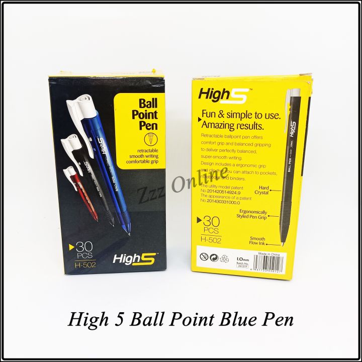 High 5 Ball Point Blue Pen | Lazada