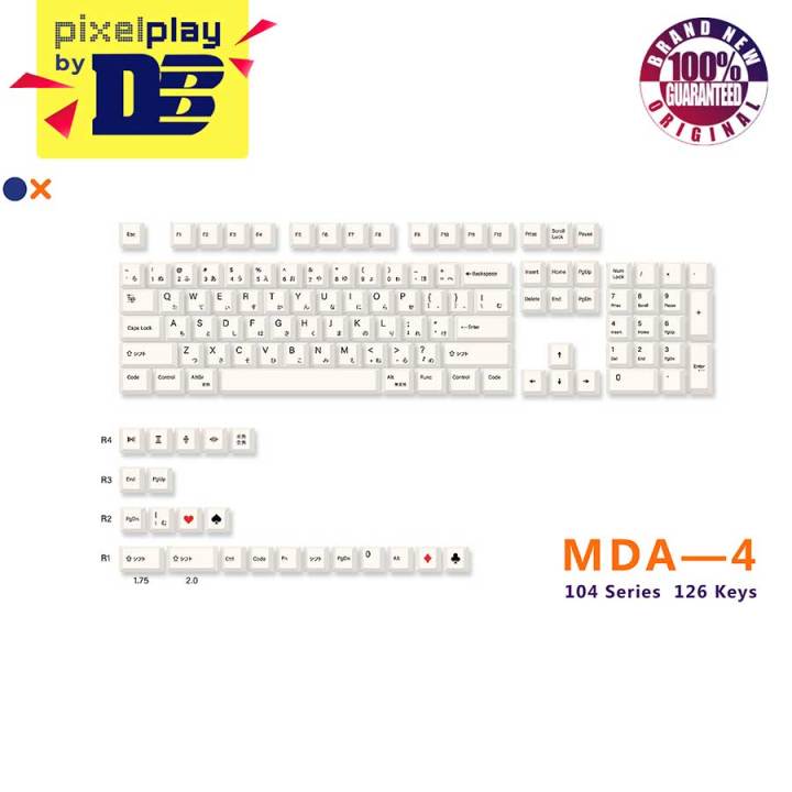 Royal Kludge PBT Keycaps 126 Keys MDA-4 | Lazada PH