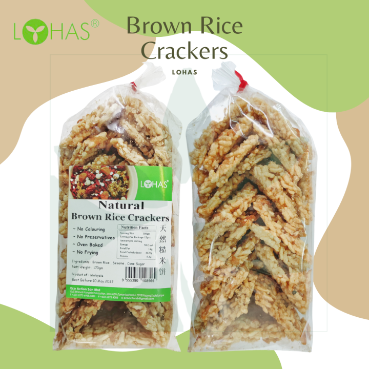 LOHAS Brown Rice Cracker 170g 糙米饼 170g | Lazada