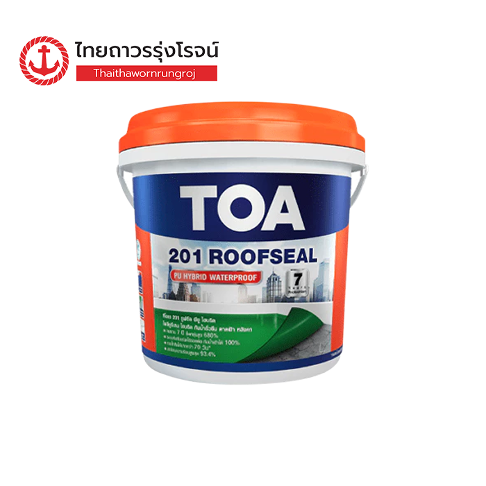 TOA 201 ROOFSEAL PU HYBRID รูฟซีล สีกันน้ำรั่วซึมดาดฟ้า ทีโอเอ 5GL 20 ...