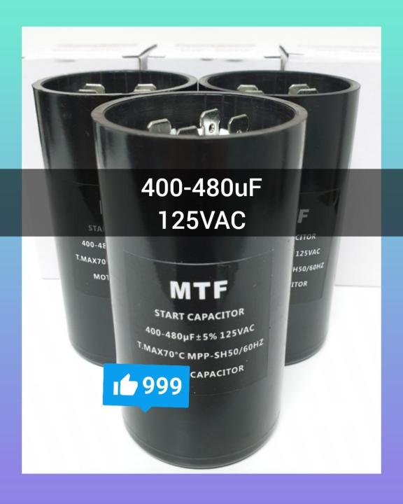 MTF Starting Capacitor 400-480uF 125VAC | Lazada