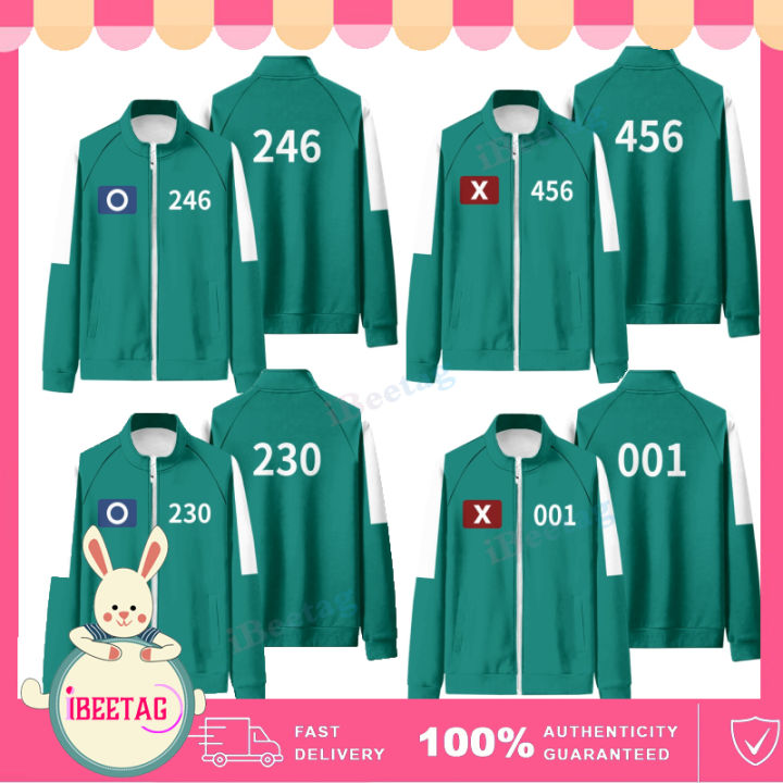 Season 2 Squid Game 456 Kids Jacket Halloween Cosplay Costume Tracksuit ...