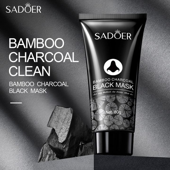 ROREC SADOER Bamboo Charcoal Black Mask Blackhead Remover Peel-off Mask ...