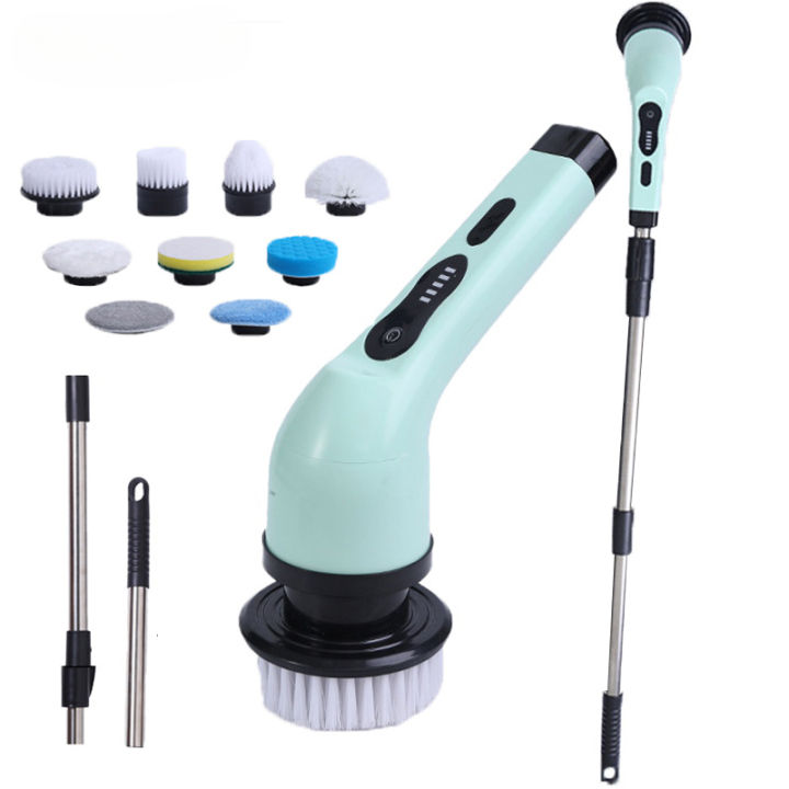 9-in-1 Electric Cleaning Brush Electric Spin Cleaning Scrubber Electric ...