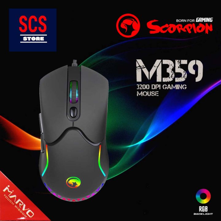 MARVO M359 3200 DPI GAMING MOUSE | Lazada