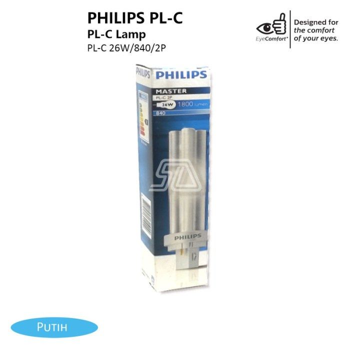 PHILIPS Lampu PL-C 26W 840 2P | Lazada Indonesia