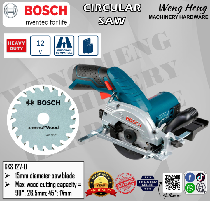 100% Genuine Bosch Professional 12V Cordless Circular Saw - Model ...