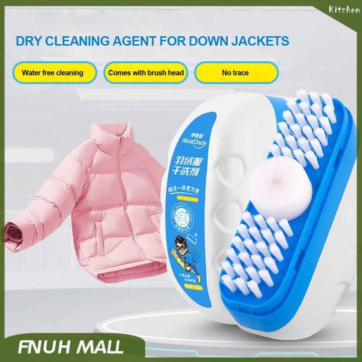 Dry Cleaning Agent Cleaner With Brush Dry Washing for Down Jackets ...