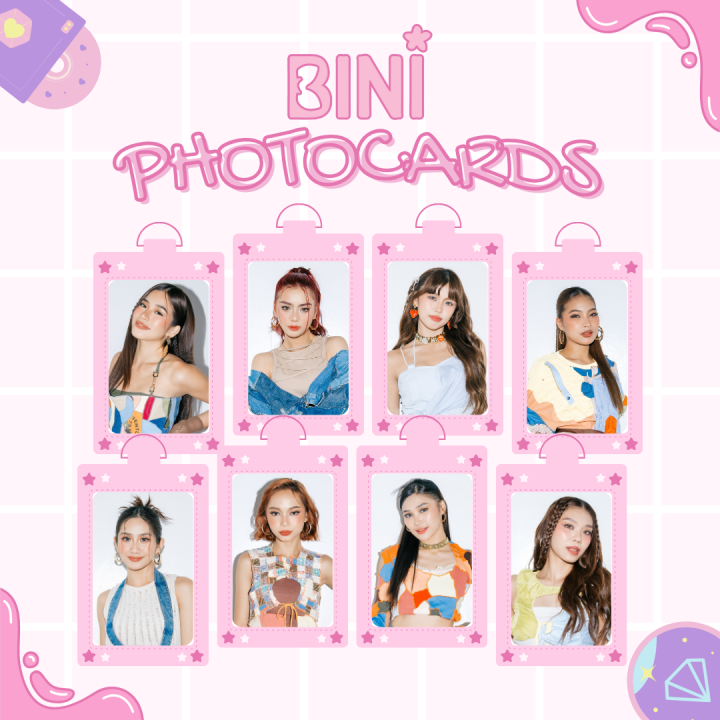 BINI Fanmade Photocards Set - 10 pcs Back-to-Back Laminated | Lazada PH
