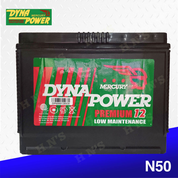 Dyna Power N50 2SM Premium Low Maintenance Automotive Battery | Lazada PH