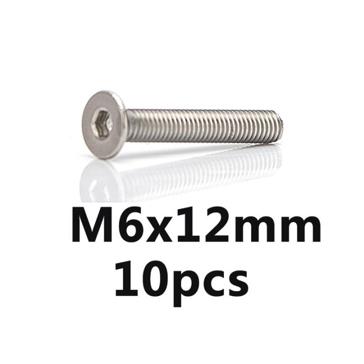 M6 M8 M10 Flat Head Screws Bolts Length 8mm-100mm Stainless Steel 304 ...