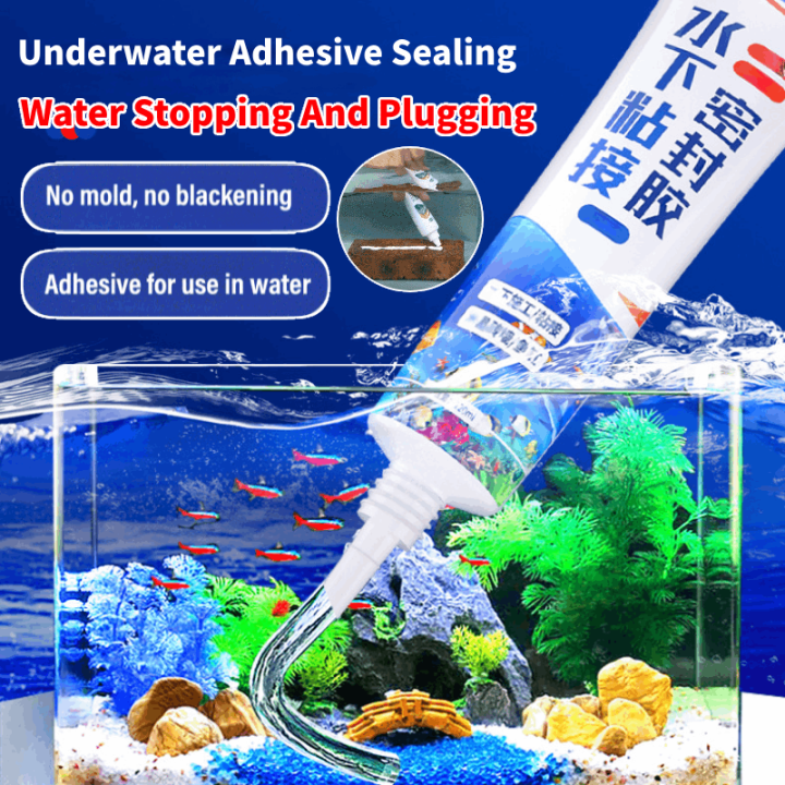 [Knife Cut Does Not Crack!] Underwater Bonding Sealant Glass Water Tank ...