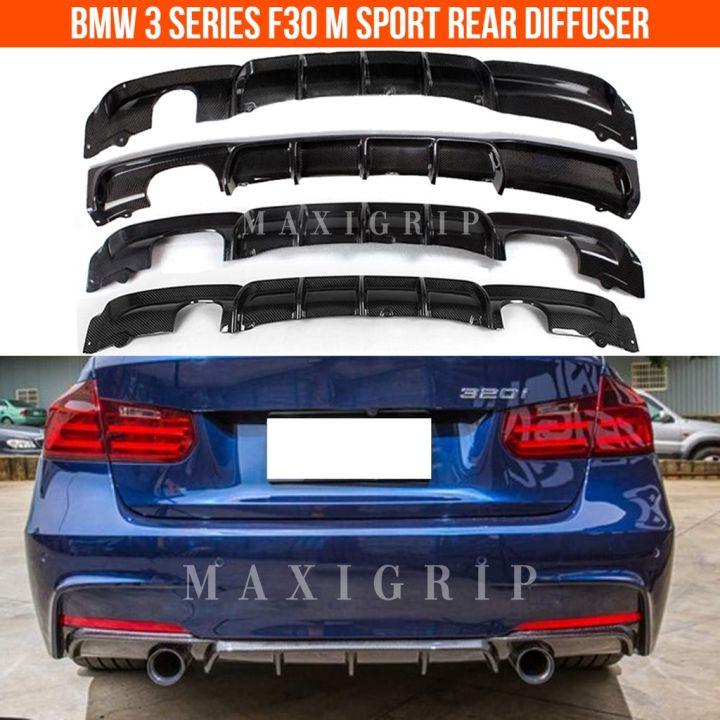 BMW 3 series F30 M sport diffuser lip F30 rear diffuser carbon rear bmw F30 accessories | Lazada