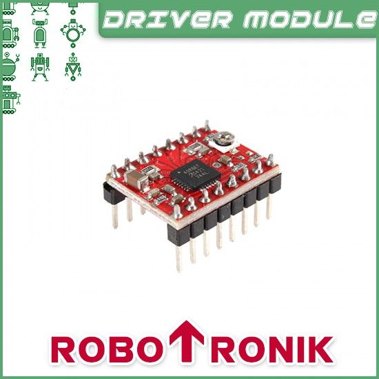 Reprap Micro Stepper Motor Driver A4988 Micro-Step (Peak 2A) w Heatsink | Lazada