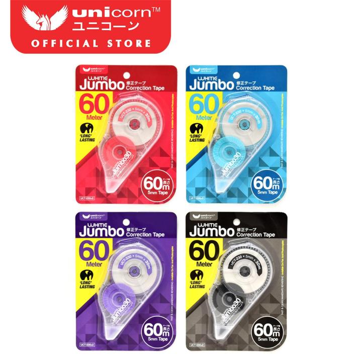 Unicorn Stationery 1 set 2 pcs Jumbo Correction Tape / White Out ...